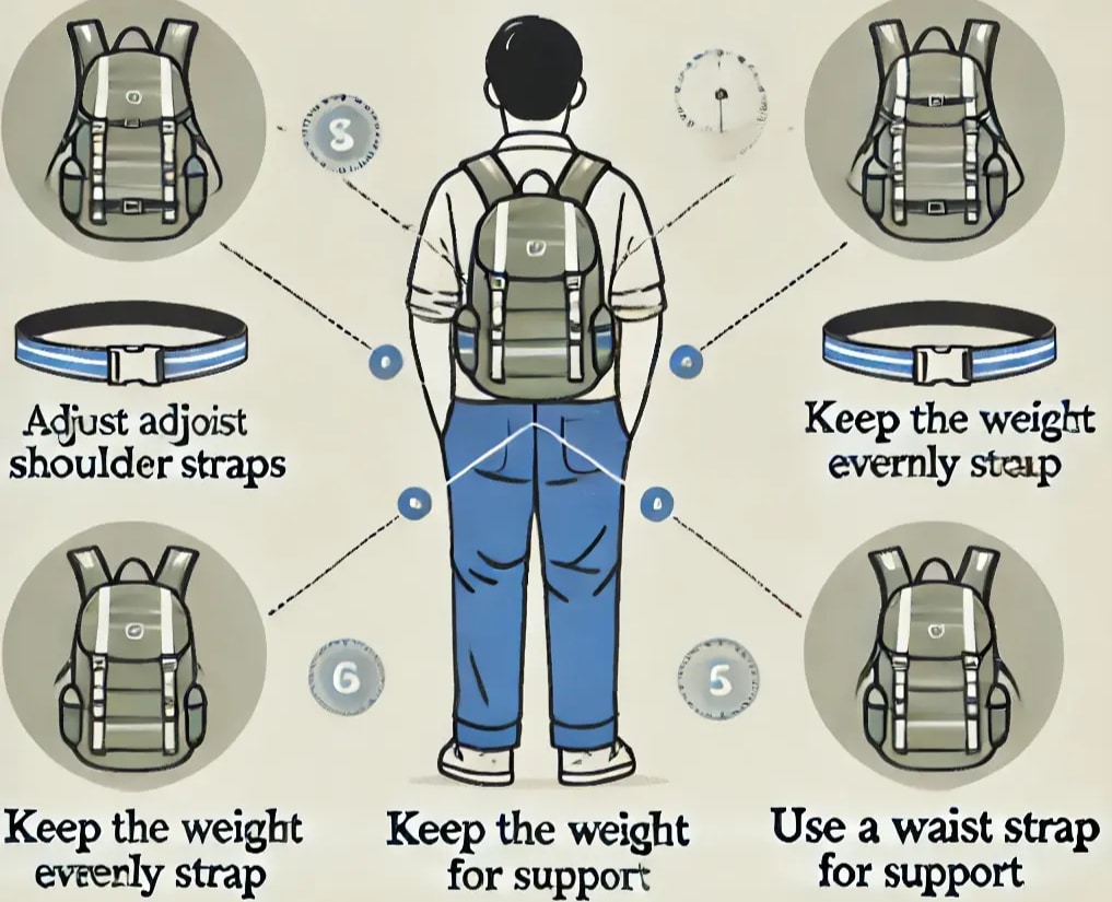 Is wearing a backpack beneficial for posture?